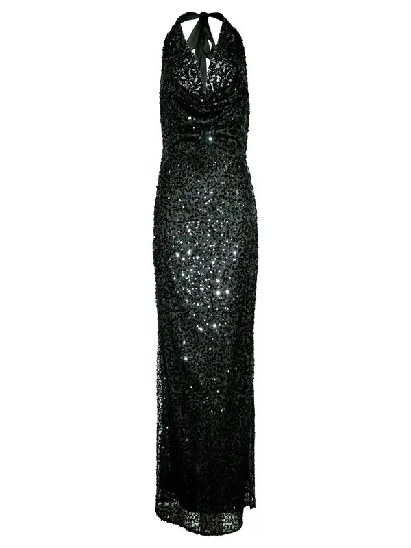 AMY LYNN Rio Embellished Maxi Dress - Black