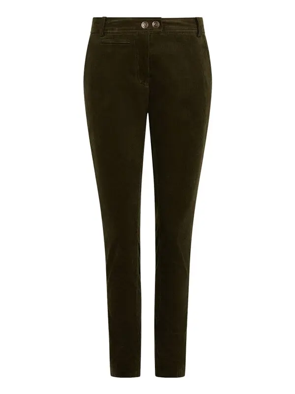 REALLY WILD CLOTHING Trafalgar Fine Corduroy Jodphur Trousers - Green
