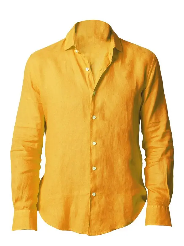 Jacques Zolty Jacques Classic Linen Shirt - Yellow