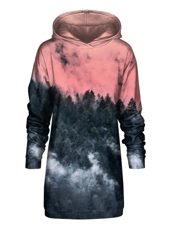 ALOHA FROM DEER Forest Oversized Hoodie Dress - Grey