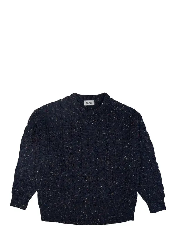 GIGI KNITWEAR Oversized Cable Knit Sweater - Blue
