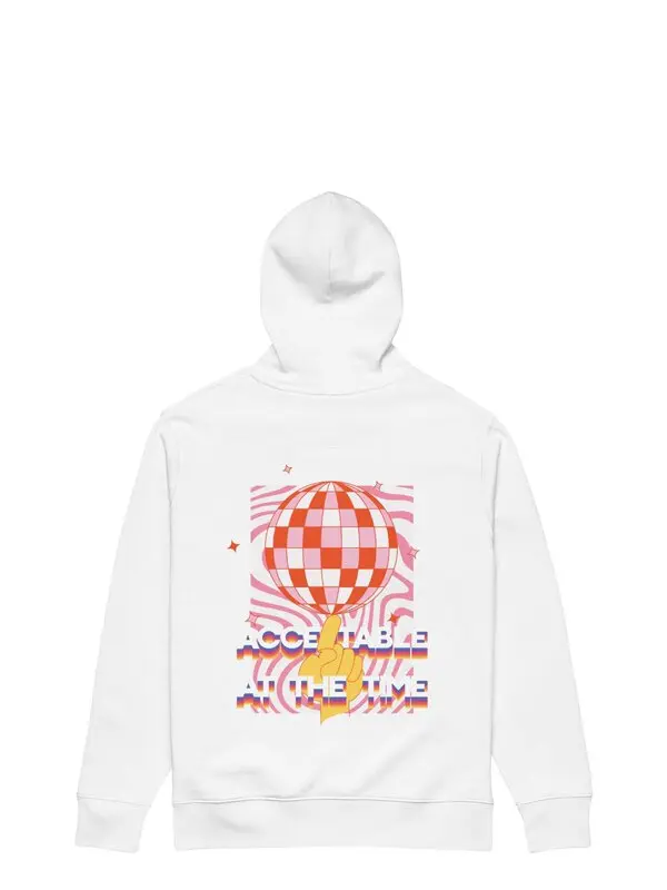 ANCHOR & CREW Organic Cotton Embroidered Heavyweight Hoodie - White