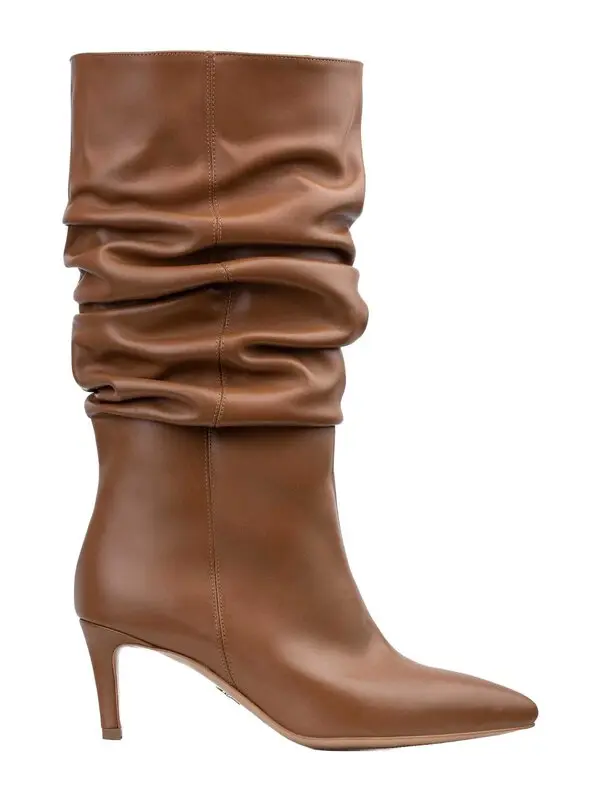 GINISSIMA Leather Eva Boots - Brown