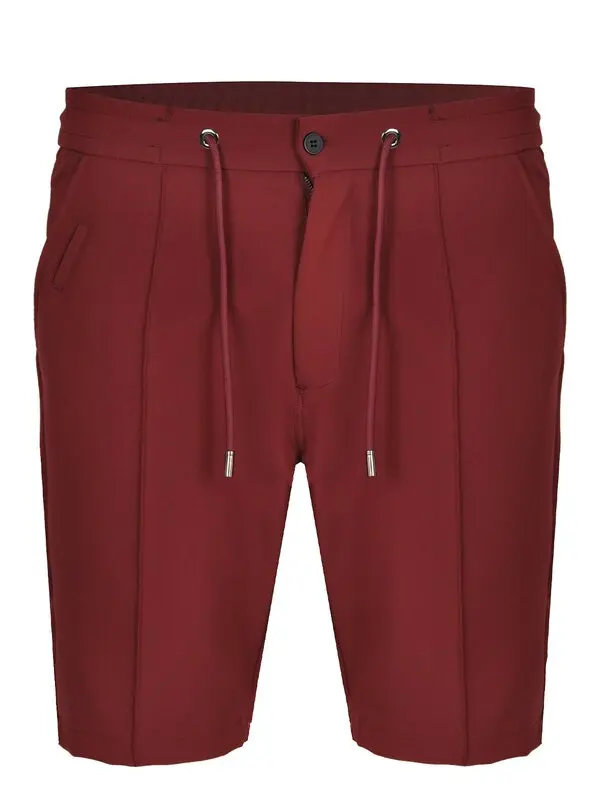 DAVID WEJ Relaxed Drawstring Short - Red
