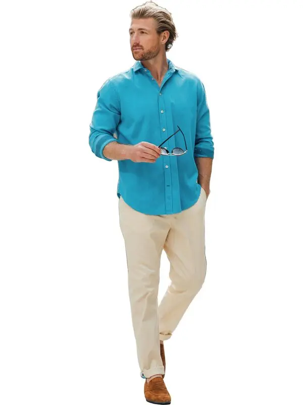 KOY CLOTHING Kabisa Kikoy Shirt - Blue