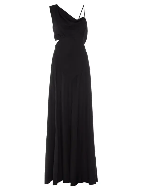 LAHIVE Aphrodite Noir Grecian Dress - Black