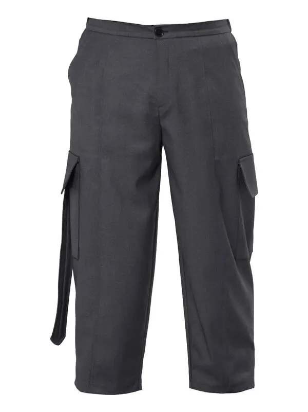 METAMORPHOZA Cropped Cargo Pants - Grey