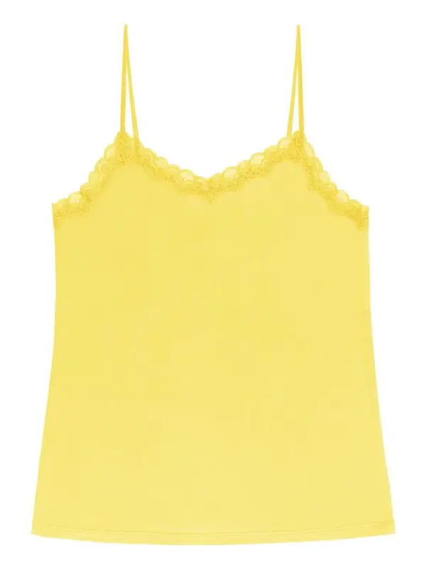 Uwila Warrior Soft Silk Lace Camisole - Yellow