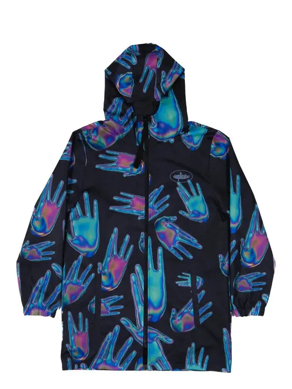 MYSIMPLICATED Water Repellent Jacket With Print - Green/black