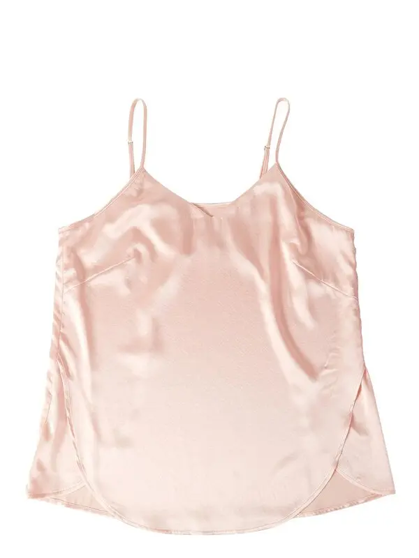 SOFT STROKES SILK Pure Mulberry Silk Petal Camisole - Pink