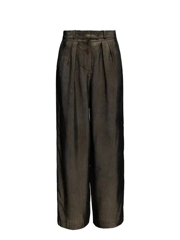 HELENE GALWAS Heike Trousers Stripes - Black