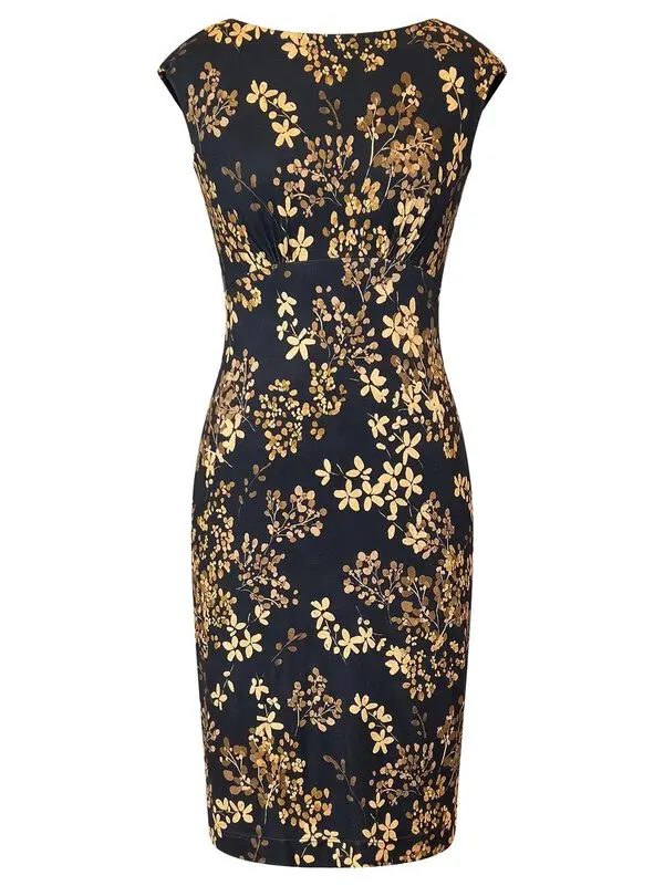 ALIE STREET LONDON Pippa Shift Dress - Black/gold