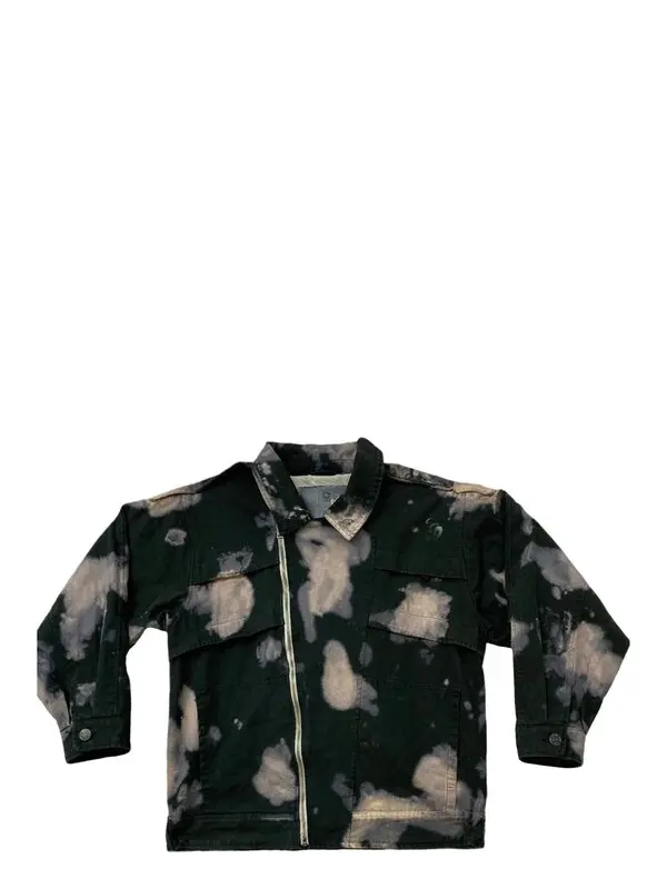 ZASTASTUDIO Tie Dye Denim Jacket - Green/white