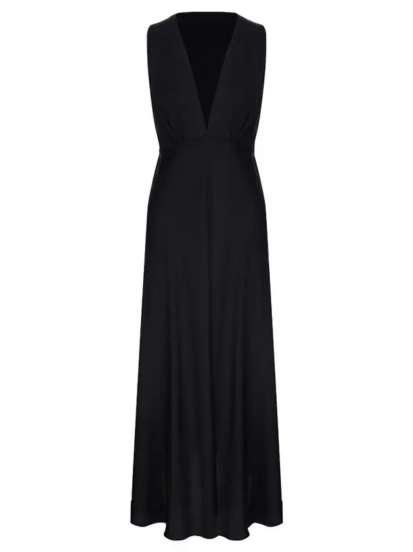 NAZLI CEREN Jain Tie Back Dress - Black