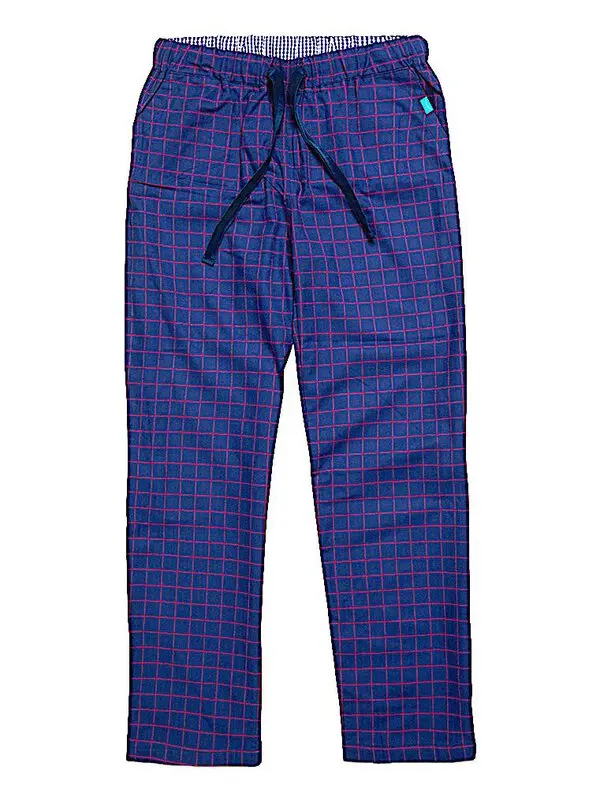 LOUNGERS Loungewear Trousers With Atlantic Puffin Design - Blue