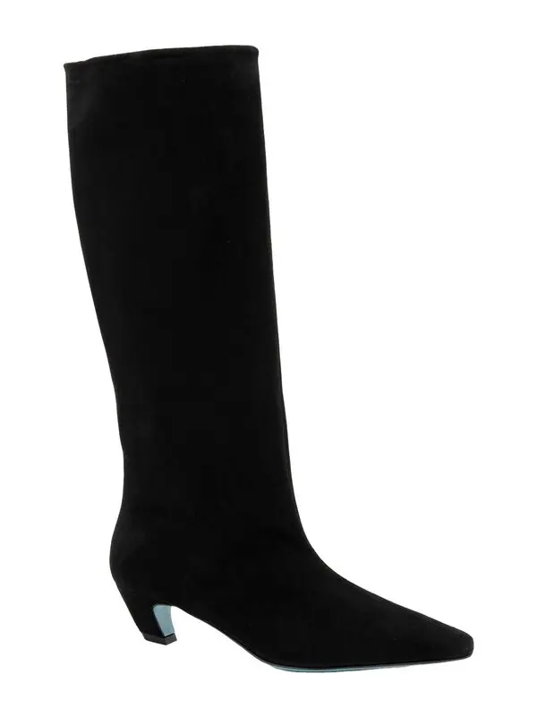 VALENTINA RANGONI Virgi Tall Boot Cashmere Suede - Black