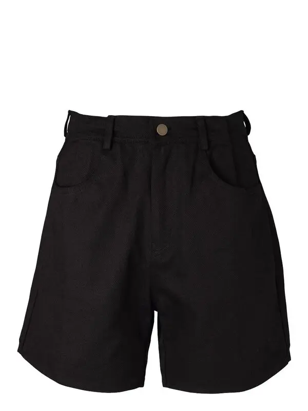 JORDAN High-rise Denim Shorts - Black
