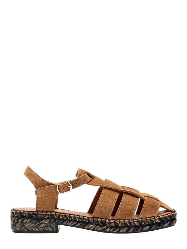NAGUISA Sativa Bicolor Espadrilles - Brown