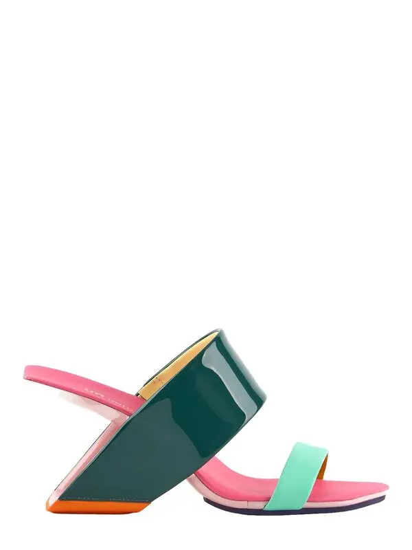 United Nude Loop Hi Sandals - Green/pink