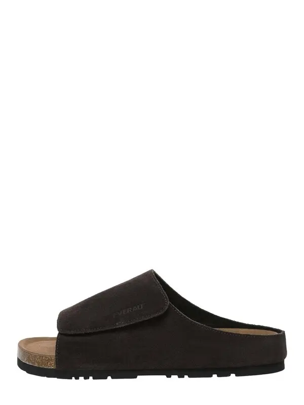 EVERAU AUSTRALIA Jacky Leather Slides - Brown