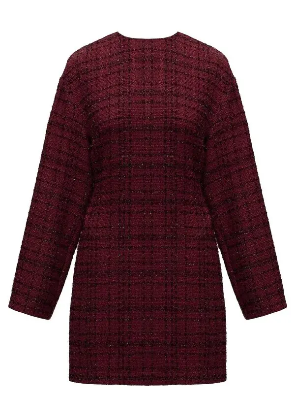 UNDRESS Carmela Tweed Mini Dress - Red