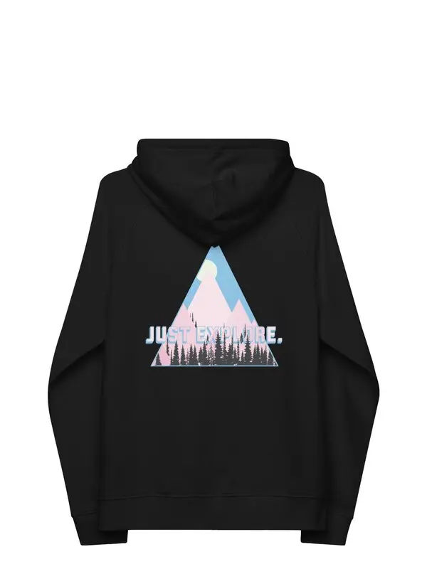 ANCHOR & CREW Organic Cotton Raglan Hoodie - Black