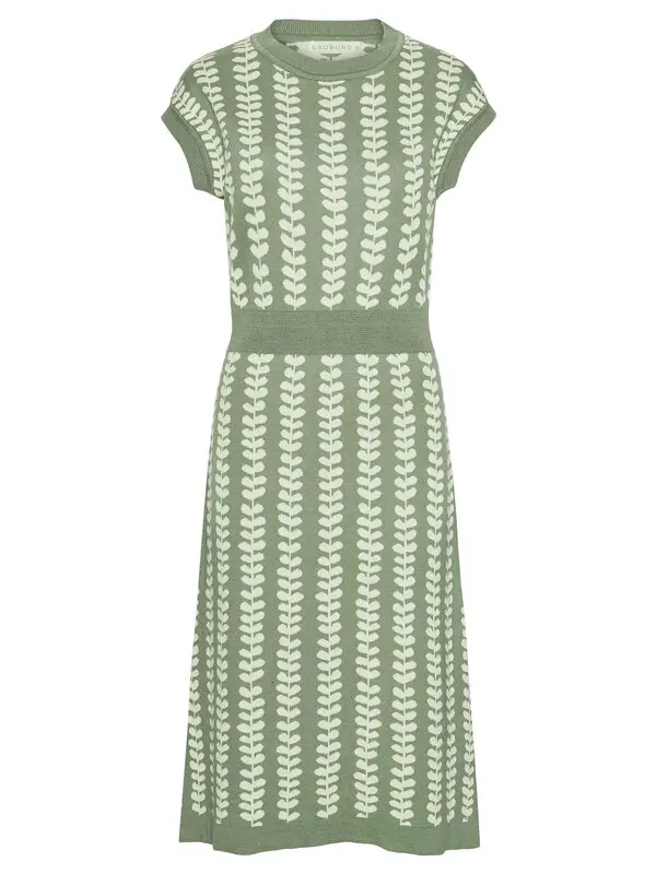 GROBUND Alma Organic Cotton Dress - Green