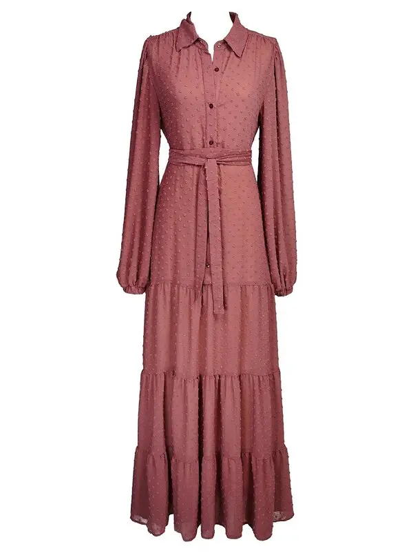 JENNAFER GRACE Maeve Bookie Maxi Dress - Purple