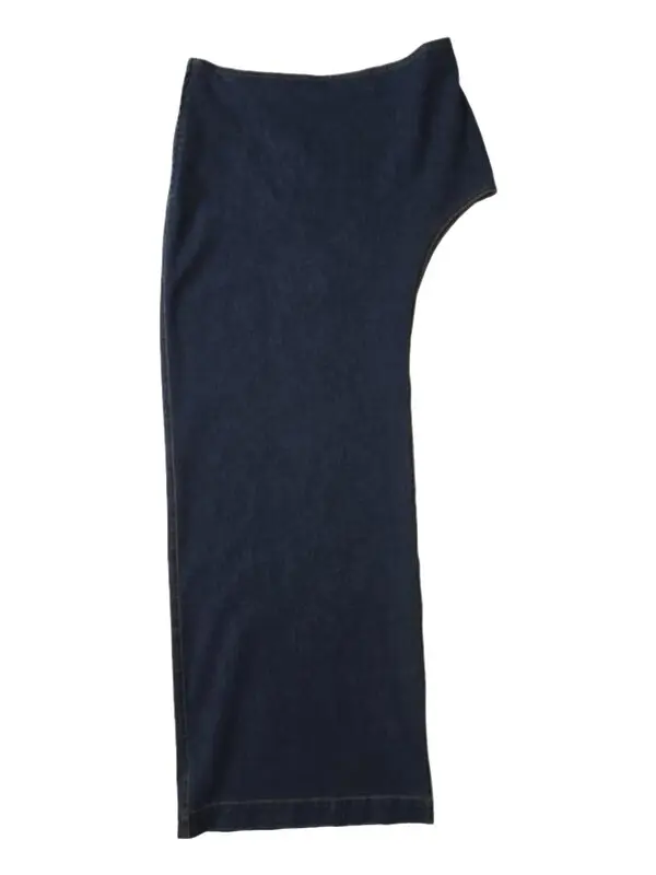 CIRCULAR PATH Denim Maxi Skirt - Blue