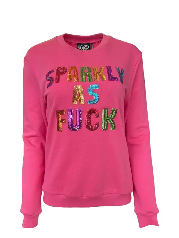 ANY OLD IRON Sequined Crewneck Sweatshirt - Pink