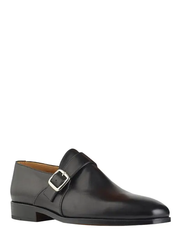 MARIANO SHOES Nisa Oxford Monk Strap Shoes - Black