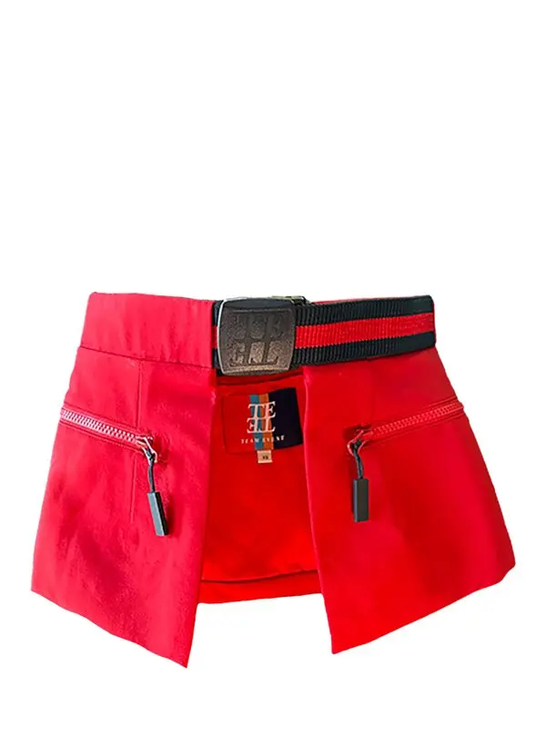 TEAM EVENT Aerial Peplum Insulated Belt - Red