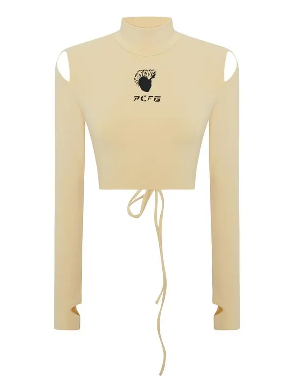 PCFG Long Sleeve Crop Top - Green