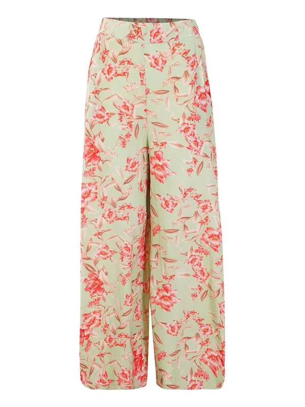 RAISHMA Naomi Floral Printed Trousers - Green