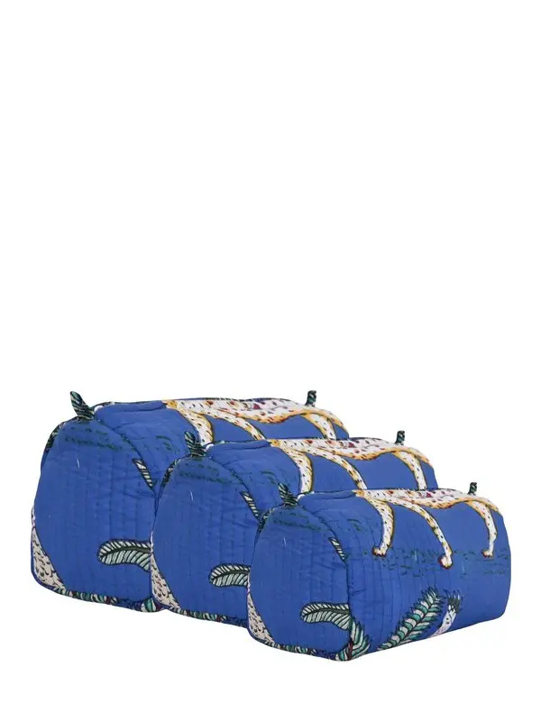 CYC Three-piece Printed Travel Set - Blue
