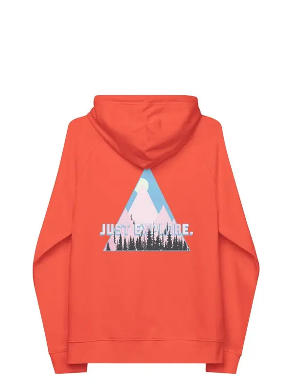 ANCHOR & CREW Just Explore. Seeker Organic Cotton Raglan Hoodie - Orange