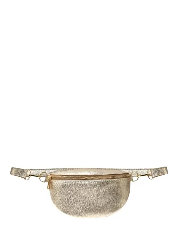 BETSY & FLOSS Zadar Leather Crossbody And Waist Bag - Gold