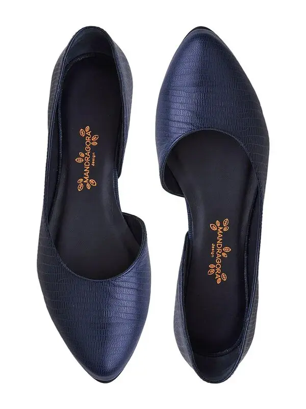 MANDRAGORA DESIGN Jasmine Ballerina Shoes - Blue