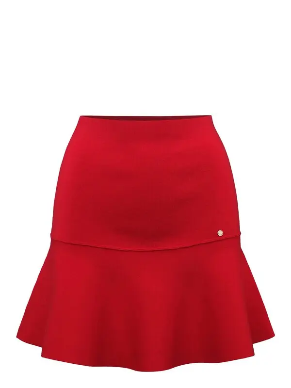 TIRILLM Merino Wool Skirt - Red
