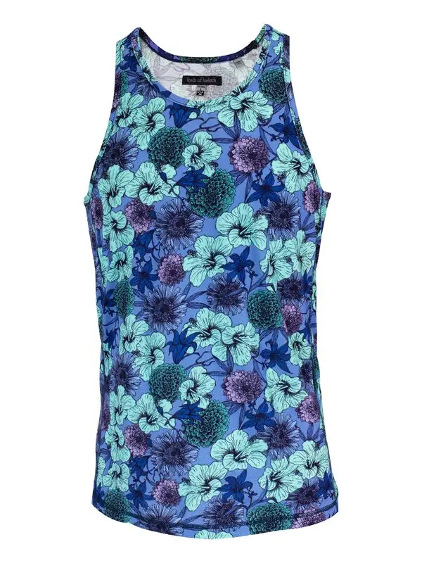 LORDS OF HARLECH Tedford Hibiscus Garden Tank - Blue