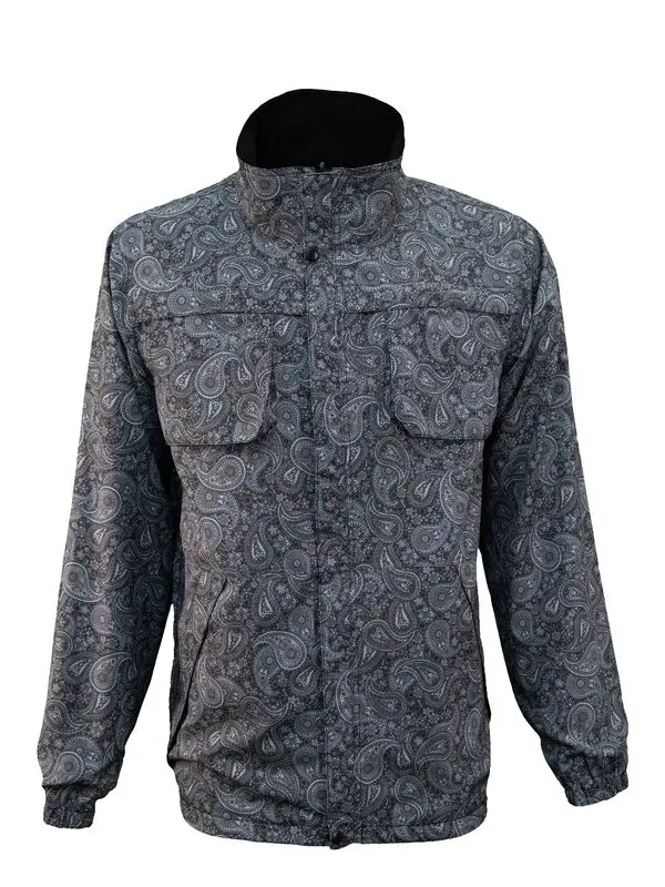 LORDS OF HARLECH Paisley Reversible Performance Jacket - Grey/black