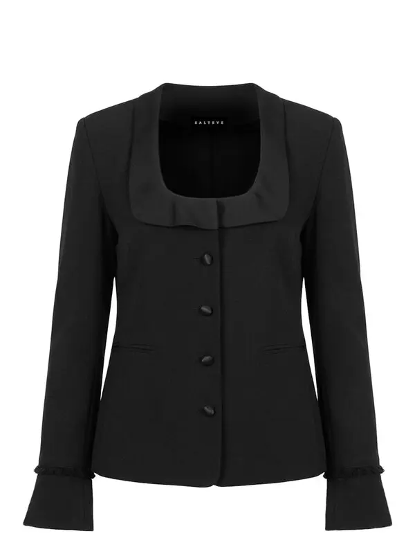 SALTEYE STUDIO Tuxedo Lounge Blazer - Black