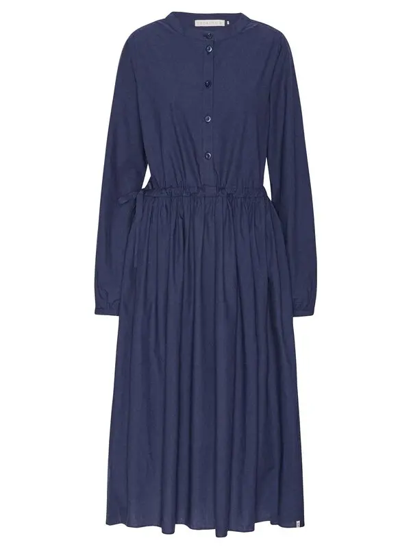 GROBUND Agnete Poplin Dress - Blue