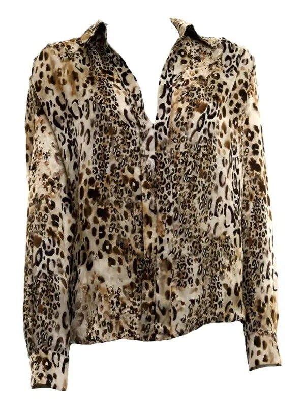 CHIARELLA Chiara Animal Print Blouse - Yellow