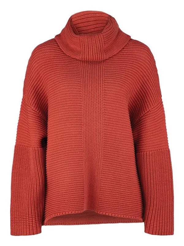DREF Danica Chunky Knit Jumper - Orange/pink