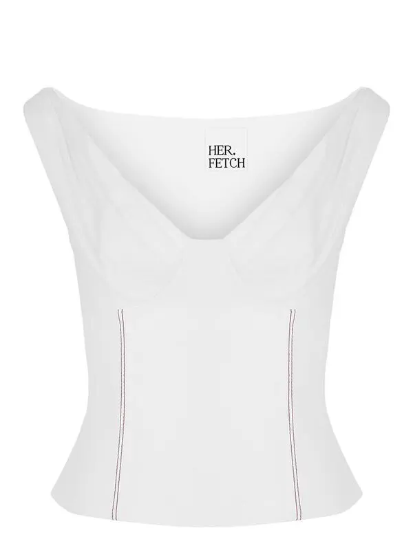 HERFETCH Grace Corset Top - White