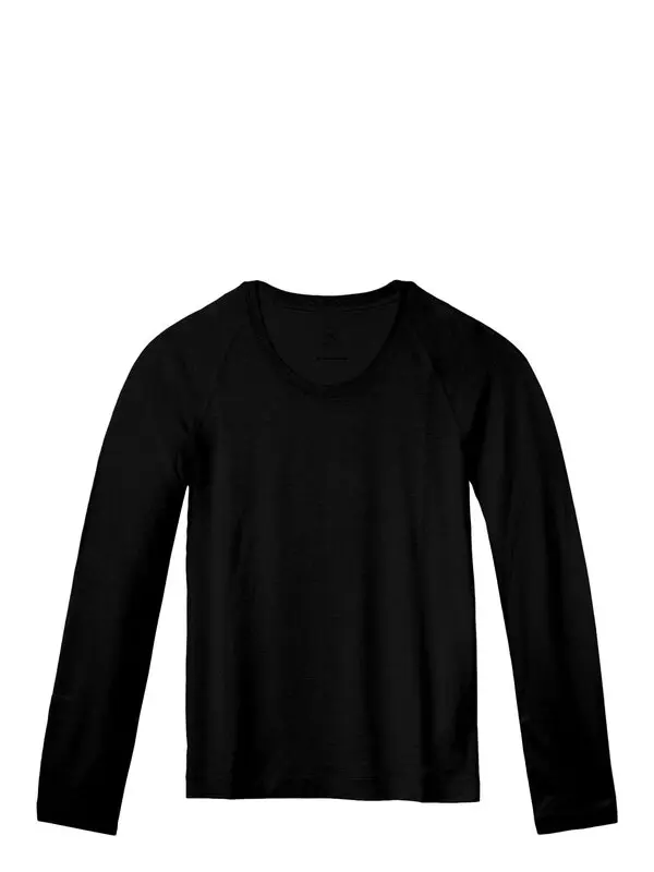 ON/OFF ESSENTIALS Bamboo Long Sleeve Tee - Black