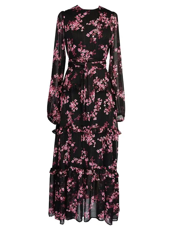 JENNAFER GRACE Floral Maxi Dress - Black