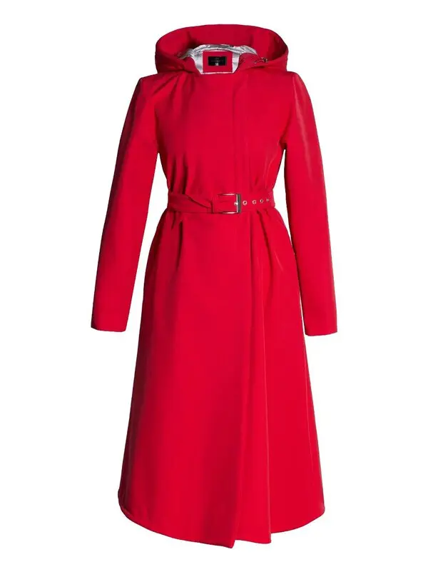 RAINSISTERS Short A-line Waterproof Coat - Red