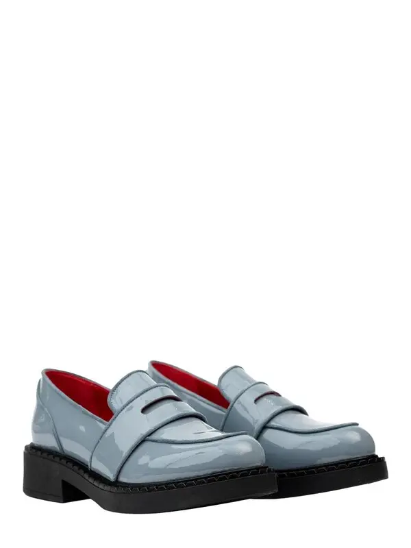 ROSAMUND MUIR LONDON Stratford Patent Loafers - Grey